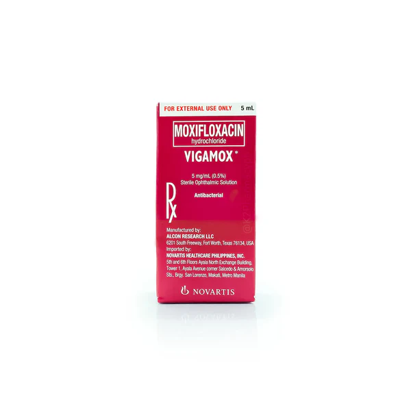 Vigamox (Moxifloxacin) 5mg/ml Eye Drops 5ml | Shield Drugstore Online