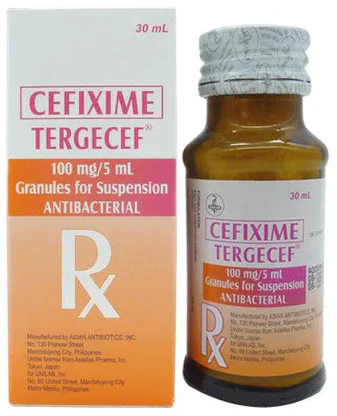 Tergecef (cefixime) 100mg/ml oral suspension, 30ml | Shield Drugstore ...