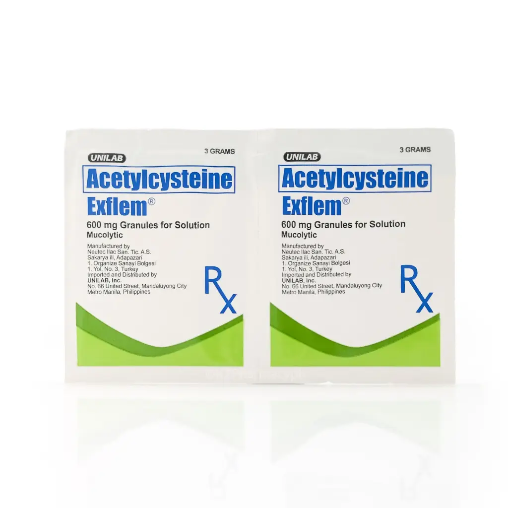 Exflem (acetylcysteine) 600mg granules for oral solution | Shield ...